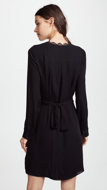 V Neck Long Sleeve Lady Dress New Design